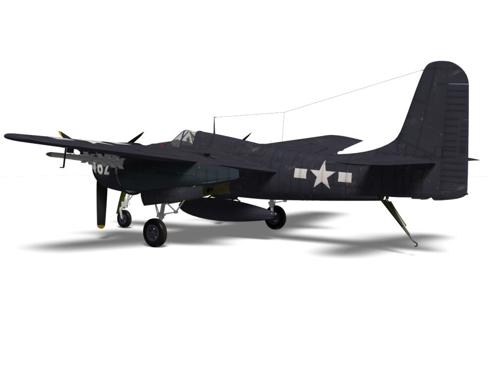 Grumman F7F Tigercat 3D model - Download Fighter on 3DModels.org