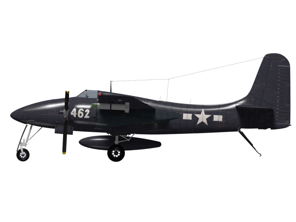 Grumman F7F Tigercat 3D model - Download Fighter on 3DModels.org
