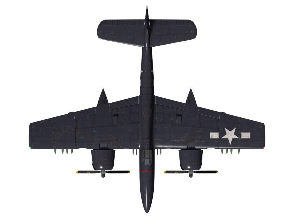 Grumman F7F Tigercat 3D model - Download Fighter on 3DModels.org