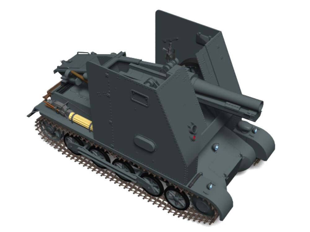 15cm sIG33 Sf Auf Panzerkampfwagen I Ausf B 3D model - Download Tank on ...
