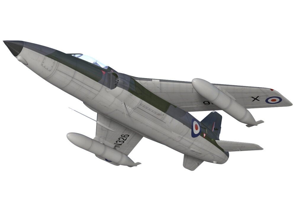 Folland Gnat F.1 3D model - Download Fighter on 3DModels.org