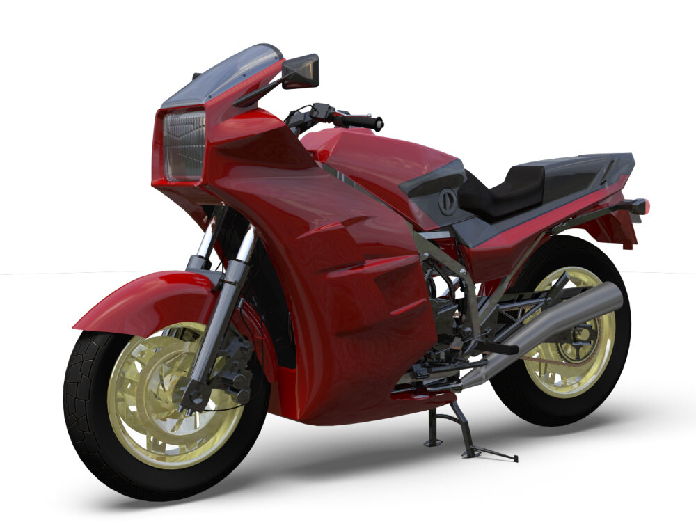 750cc Motorcycle 3D model - Download Motorcycle on 3DModels.org
