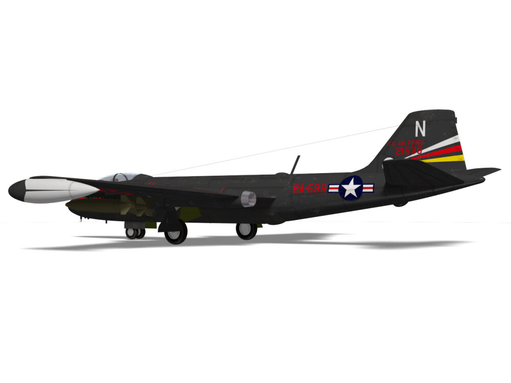Martin B-57B Canberra 3D model - Download Bomber on 3DModels.org