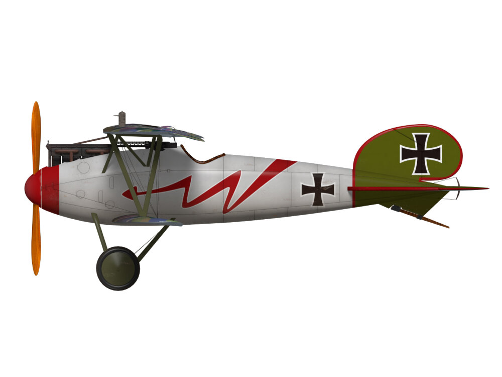 Albatros DV 3D model - Download Fighter on 3DModels.org