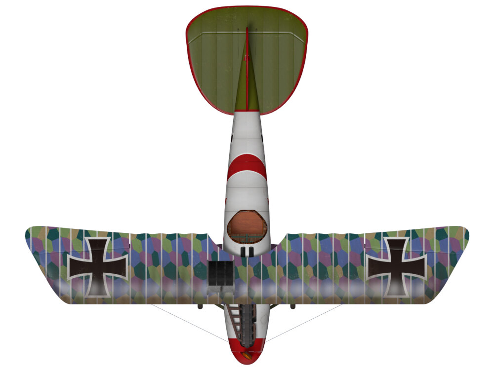 Albatros DV 3D model - Download Fighter on 3DModels.org