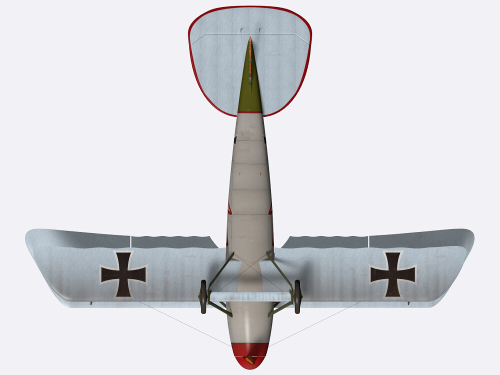 Albatros DV 3D model - Download Fighter on 3DModels.org