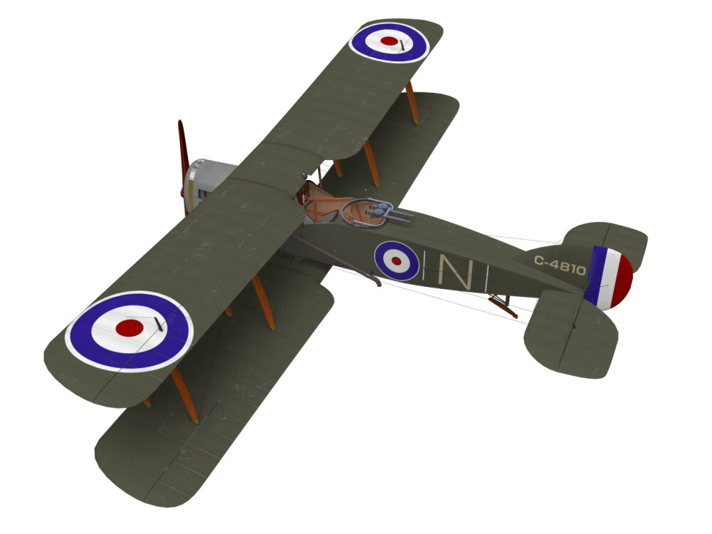 Bristol F2B Fighter 3D model - Download Fighter on 3DModels.org