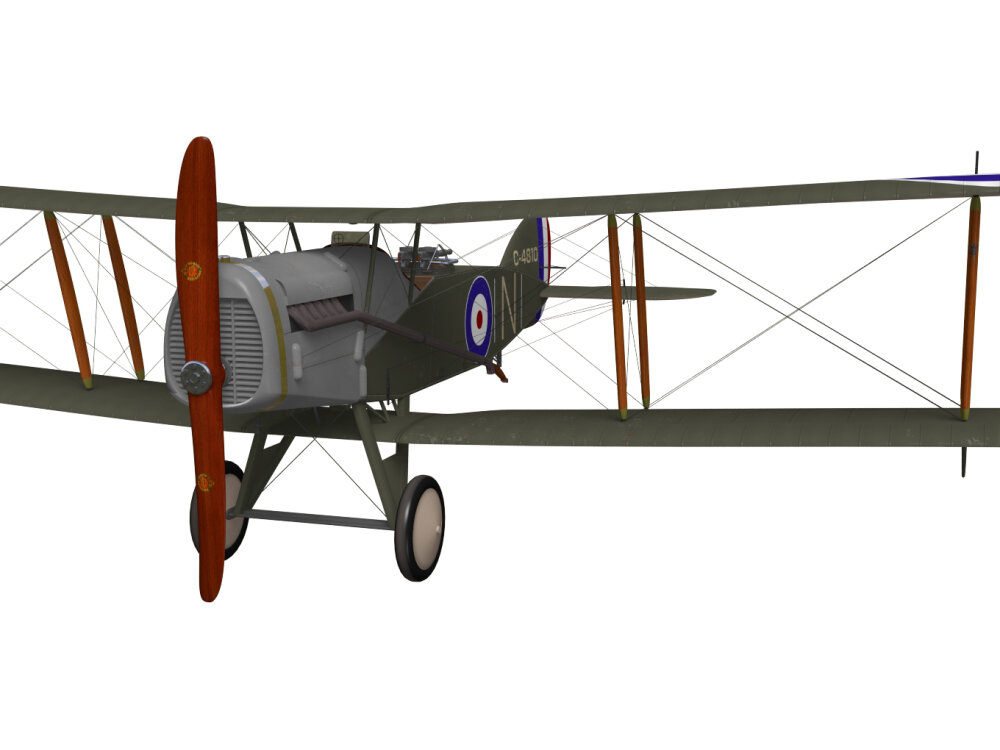 Bristol F2B Fighter 3D model - Download Fighter on 3DModels.org