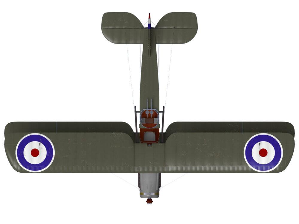 Bristol F2B Fighter 3D model - Download Fighter on 3DModels.org