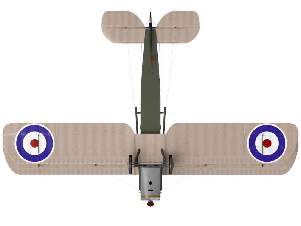 Bristol F2B Fighter 3D model - Download Fighter on 3DModels.org