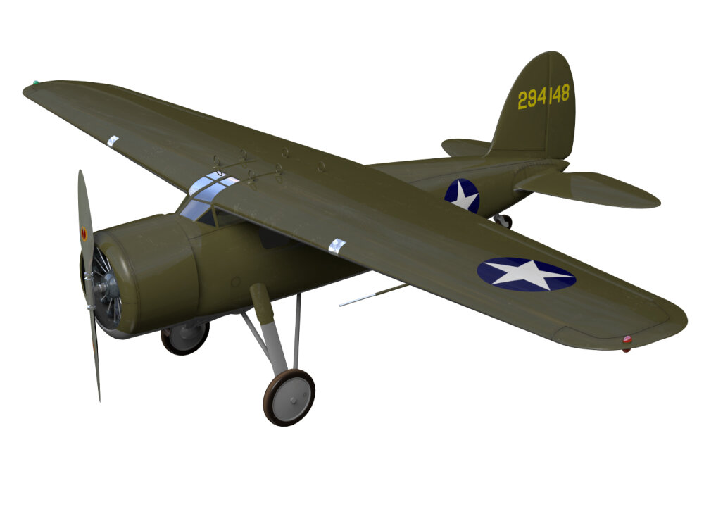 Lockheed Vega 5B 3D model - Download Transport on 3DModels.org