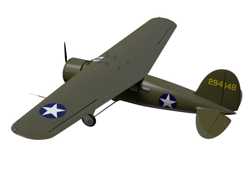 Lockheed Vega 5B Modelo 3D - Baixar Aeronave de Transporte no 3DModels.org