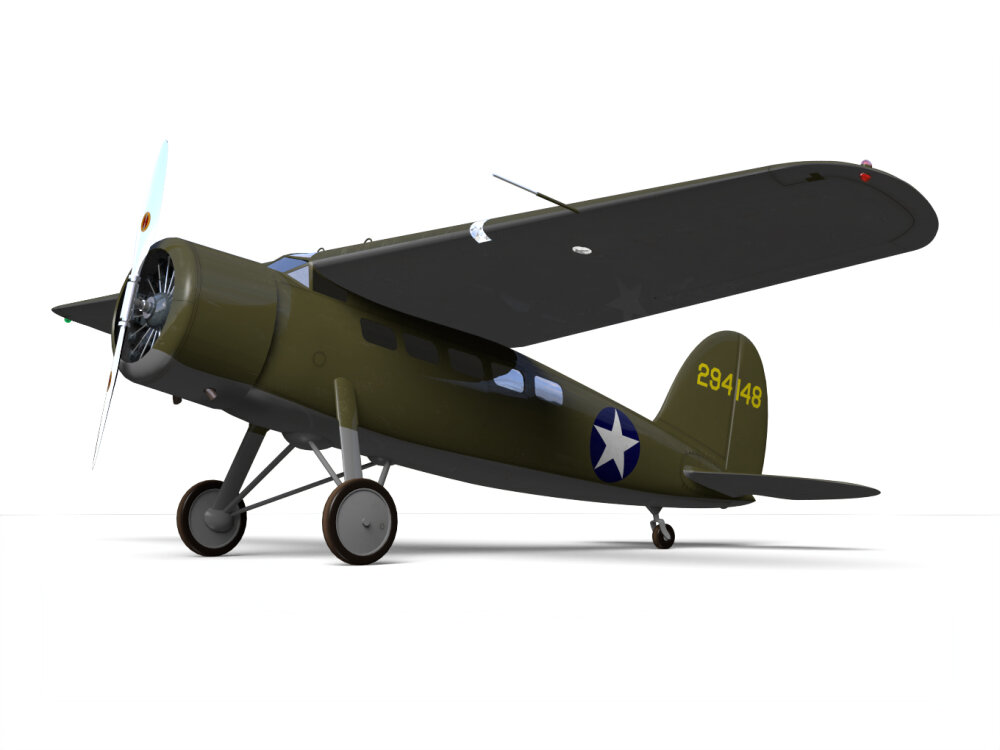 Lockheed Vega 5B 3D model - Download Transport on 3DModels.org
