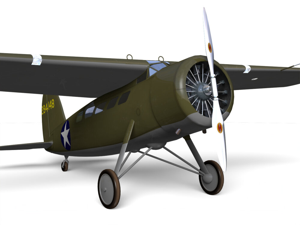 Lockheed Vega 5B 3D model - Download Transport on 3DModels.org