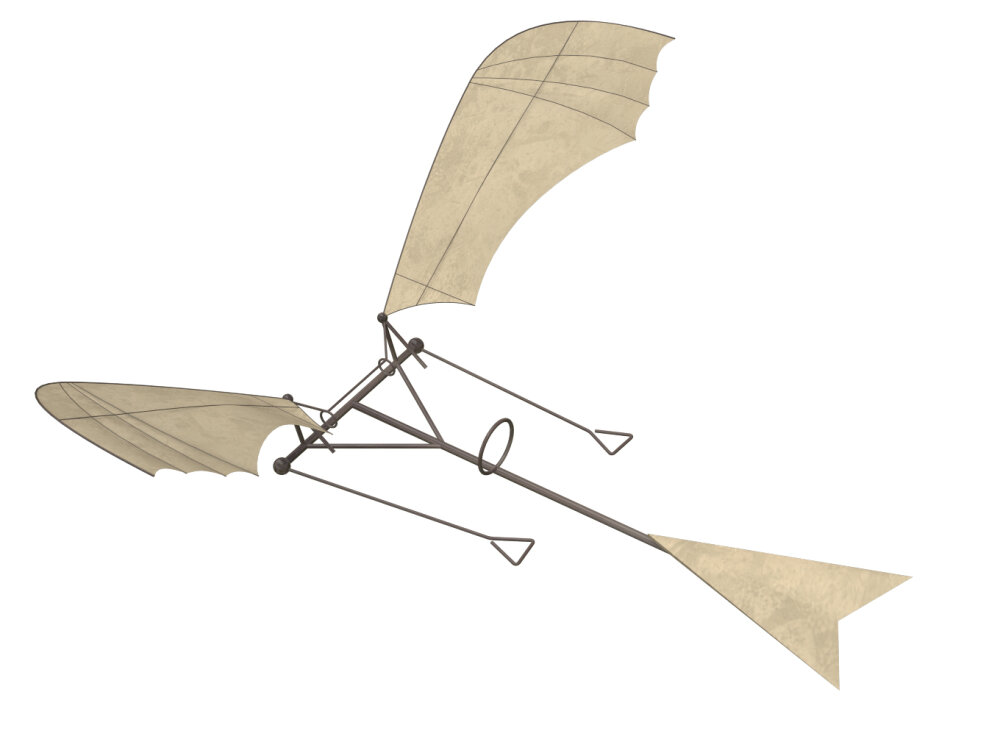 Leonardo da Vincis Flapping-wing Aircraft 3D model - Download Light ...