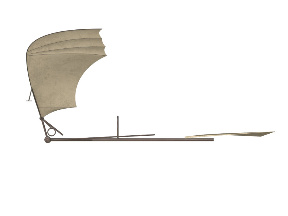 Leonardo da Vincis Flapping-wing Aircraft 3D model - Download Light ...