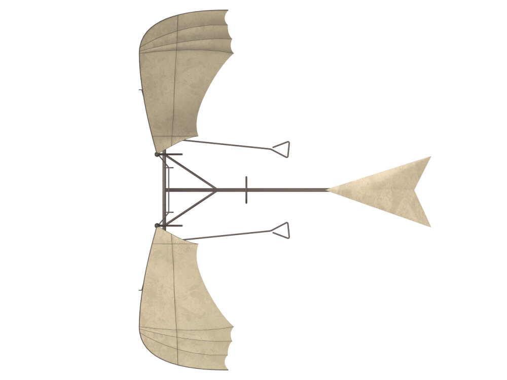 Leonardo da Vincis Flapping-wing Aircraft 3D model - Download Light ...