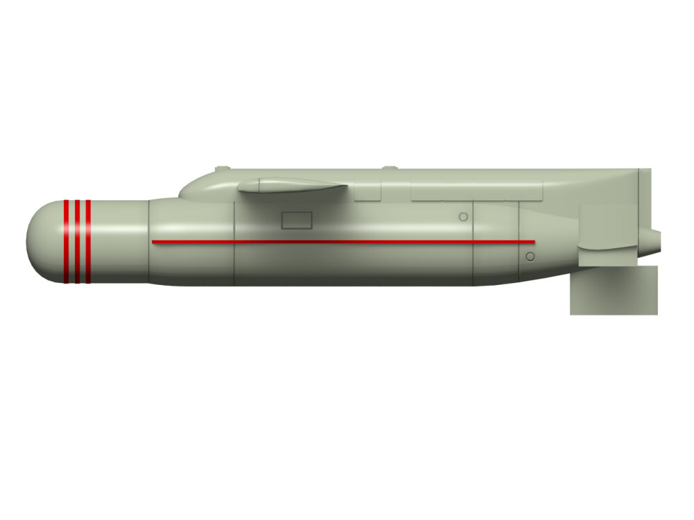Type I-1 Otsu Wireless Guided Missile 3D model - Download Cruise ...