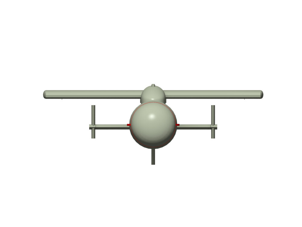 Type I-1 Otsu Wireless Guided Missile 3D model - Download Cruise ...