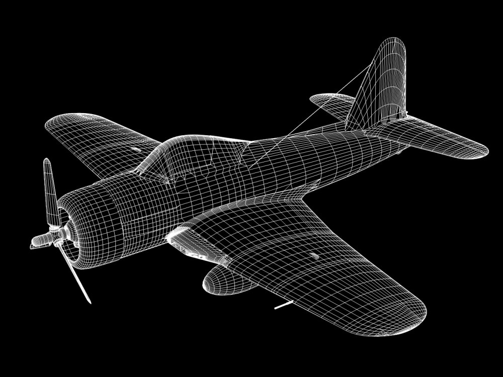 Avión Ryan FR Fireball Modelo 3D - Descargar Avión de caza on 3DModels.org