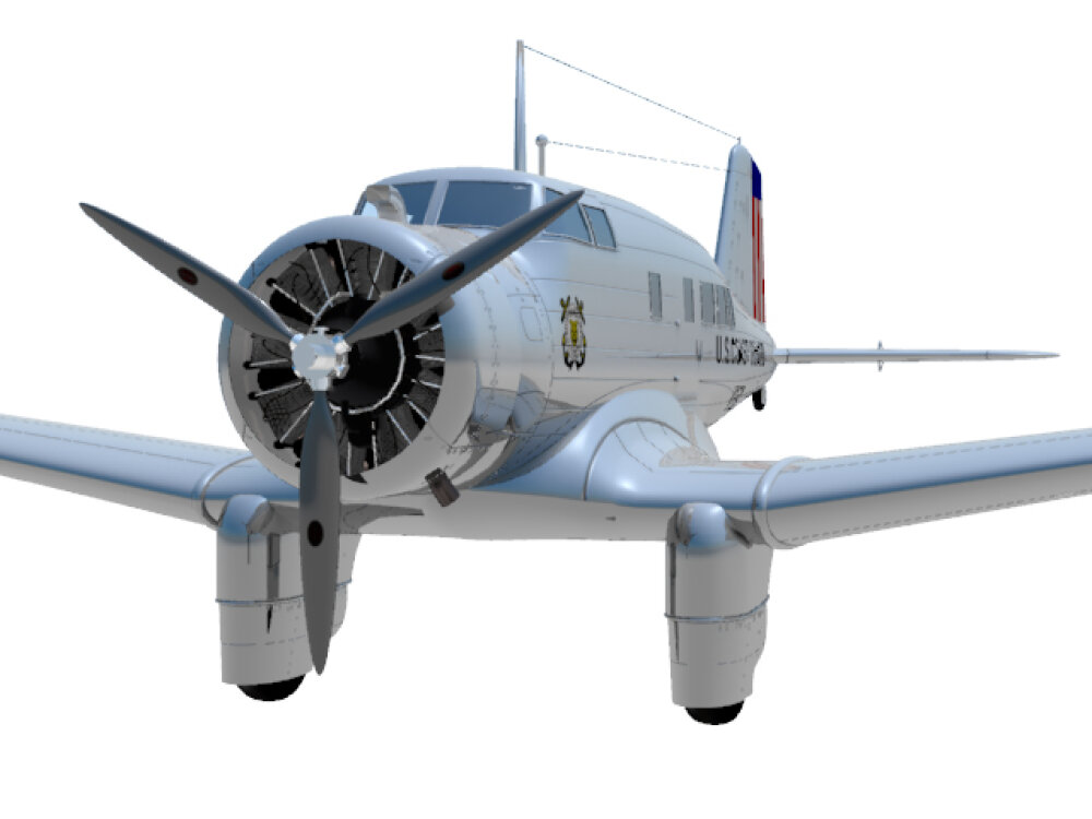 Northrop Delta 3D model - Download Light Aircraft on 3DModels.org