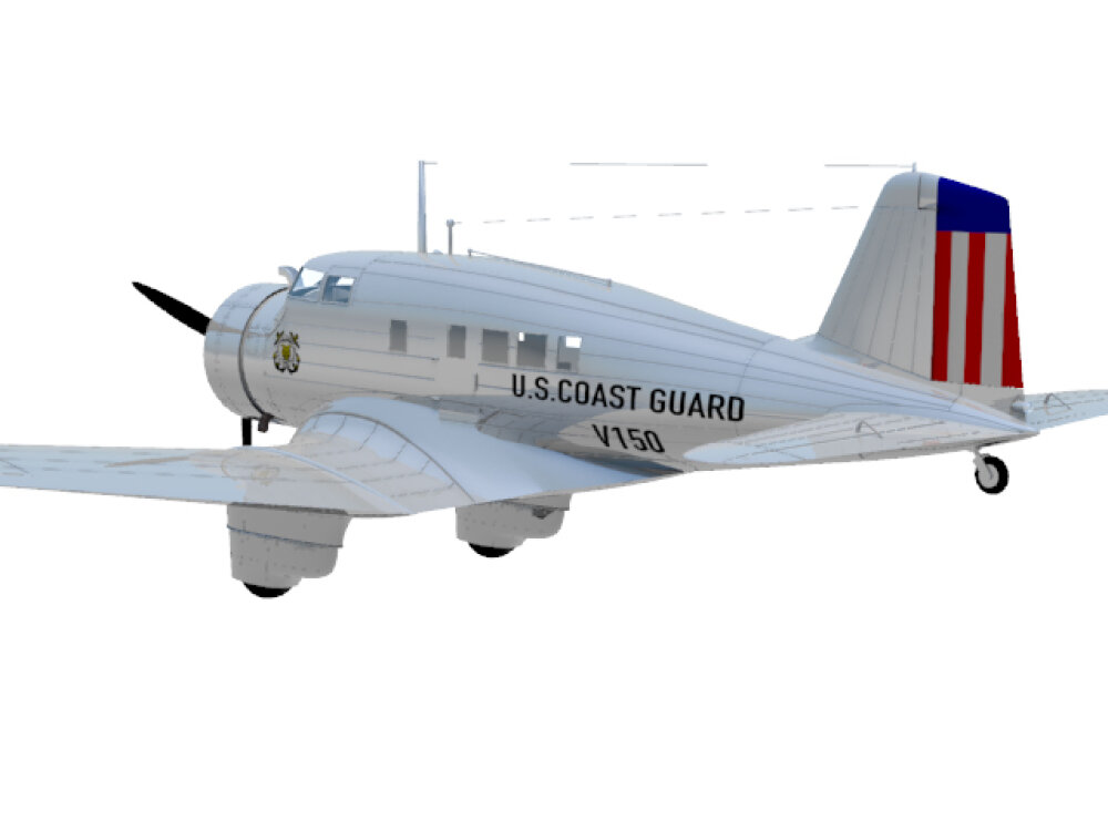 Northrop Delta 3D model - Download Light Aircraft on 3DModels.org
