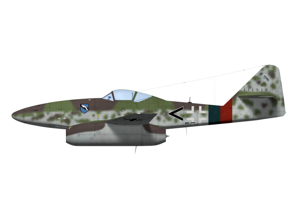 Messerschmitt Me 262 A-1a 3D model - Download Fighter on 3DModels.org