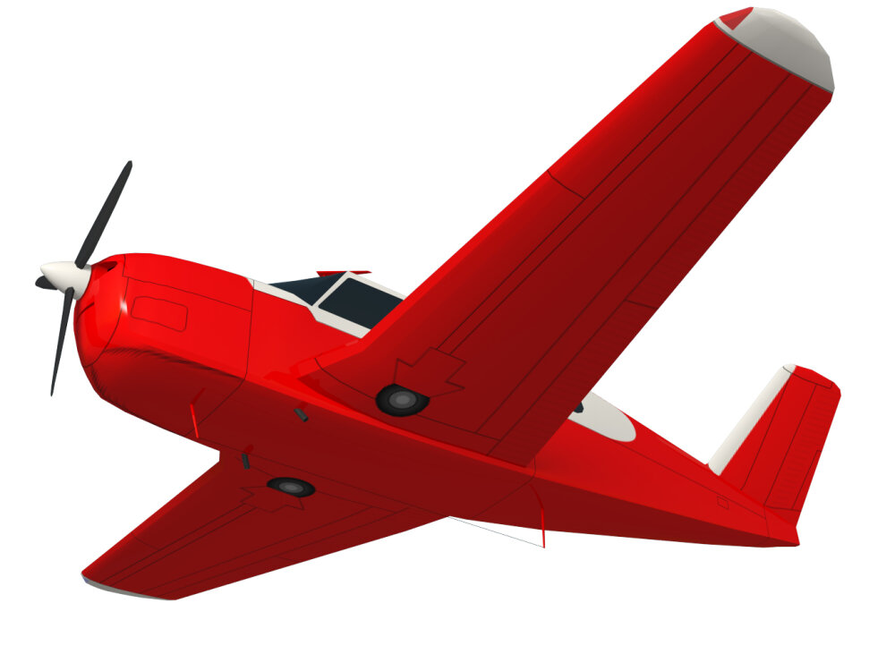 Beechcraft Bonanza 3D model - Download Light Aircraft on 3DModels.org