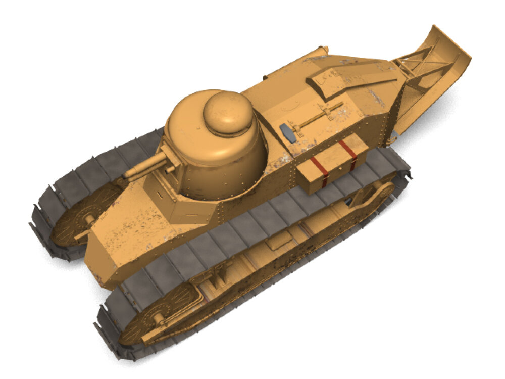 Renault FT17 3D model - Download Tank on 3DModels.org