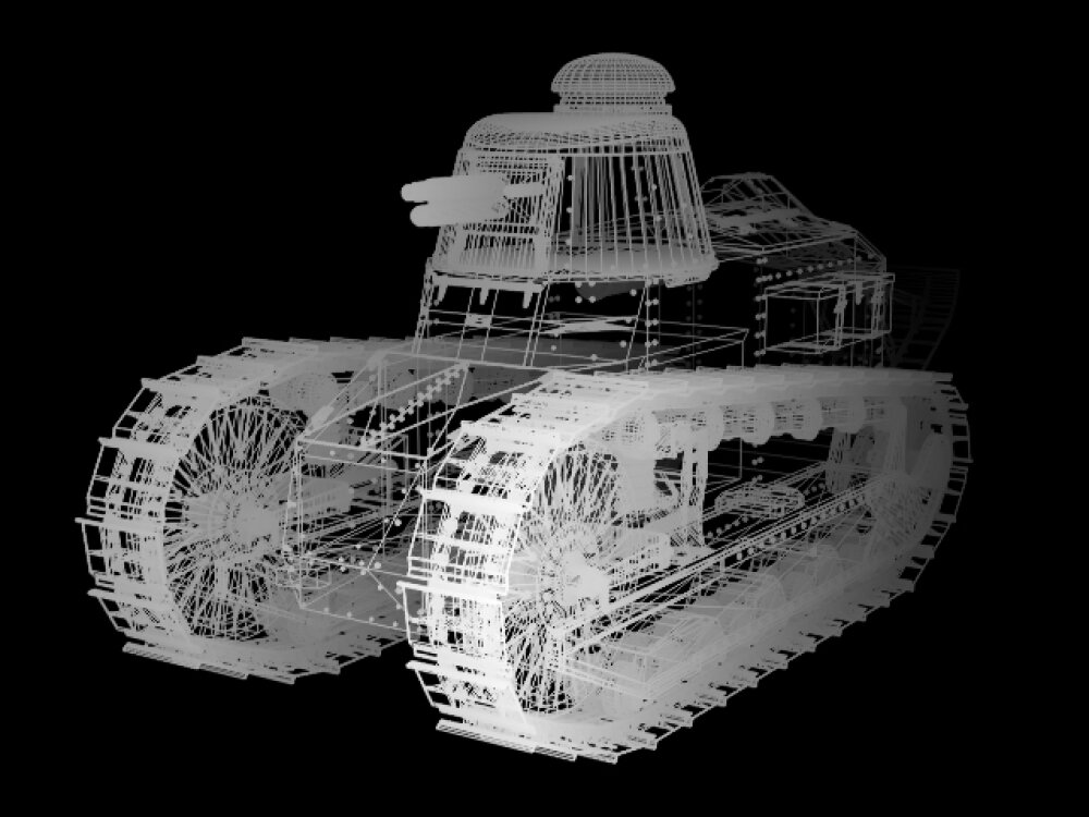 Renault FT17 3D model - Download Tank on 3DModels.org