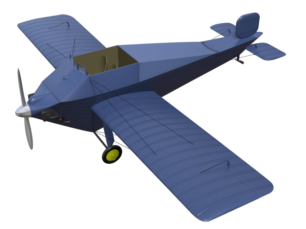 Blackburn Sidecar 3D model - Download Light Aircraft on 3DModels.org