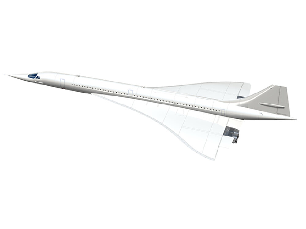Supersonic Passenger Plane Concorde 3D model - Download Airliner on ...