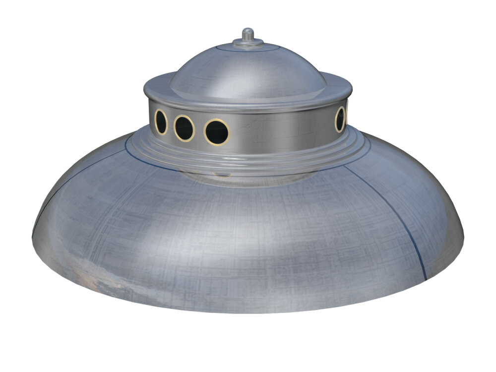 Adamski Flying Saucer 3D model - Download Spaceship on 3DModels.org