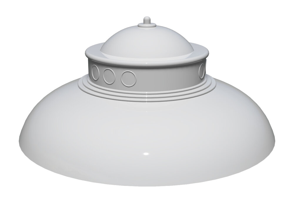 Adamski Flying Saucer 3D model - Download Spaceship on 3DModels.org
