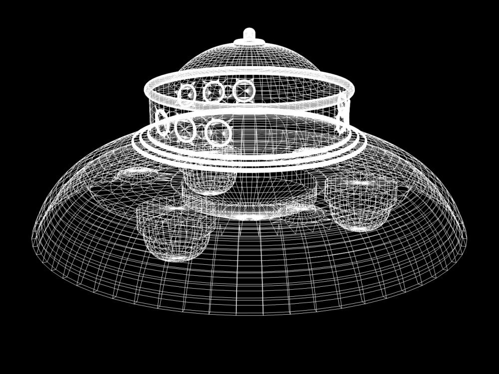 Soucoupe Volante Adamski Modèle 3D - Télécharger Vaisseau spatial on ...