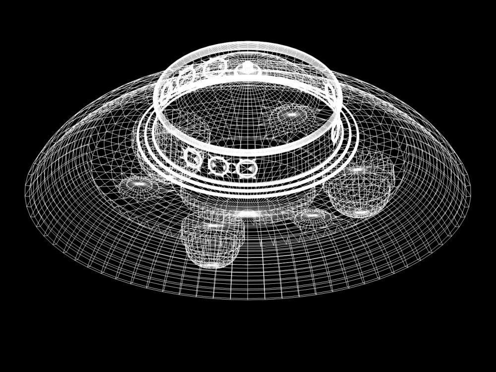 Adamski Flying Saucer 3D model - Download Spaceship on 3DModels.org