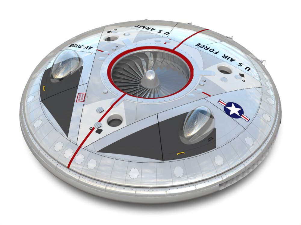 Avro Canada VZ-9 Avrocar Modelo 3D - Descargar Avión de caza activado ...