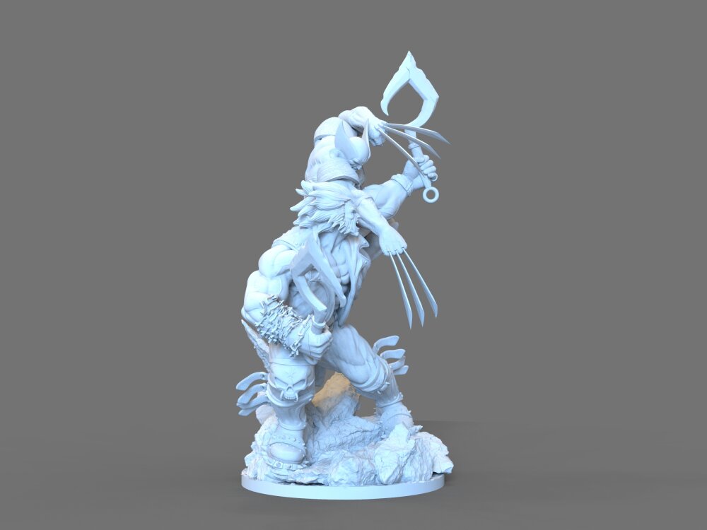 Lobo vs Wolverine 3D Printing Model - Download STL file for Printing ...