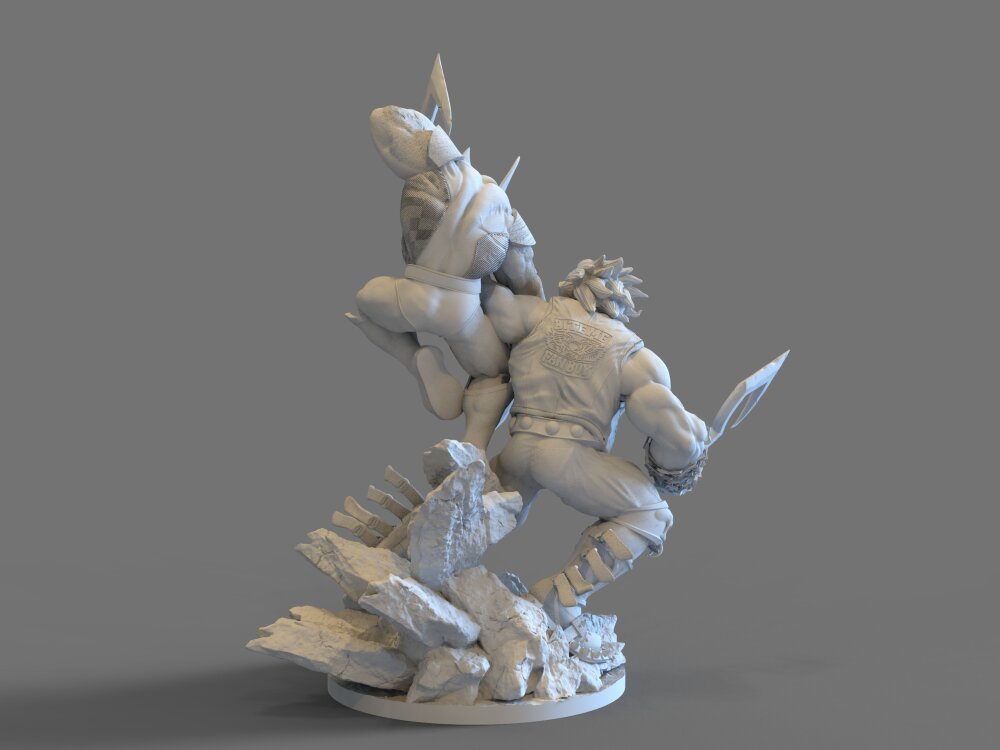 Lobo vs Wolverine 3D Printing Model - Download STL file for Printing ...