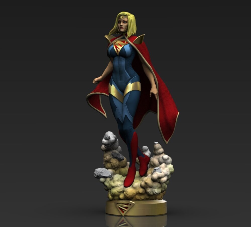 Supergirl Injustice 3D Printing Model - Download STL file for Printing ...