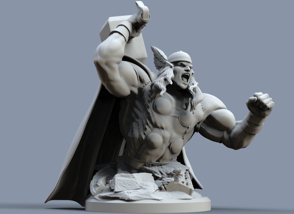 Superman Vs Thor 3D Printing Model - Download STL file for Printing ...