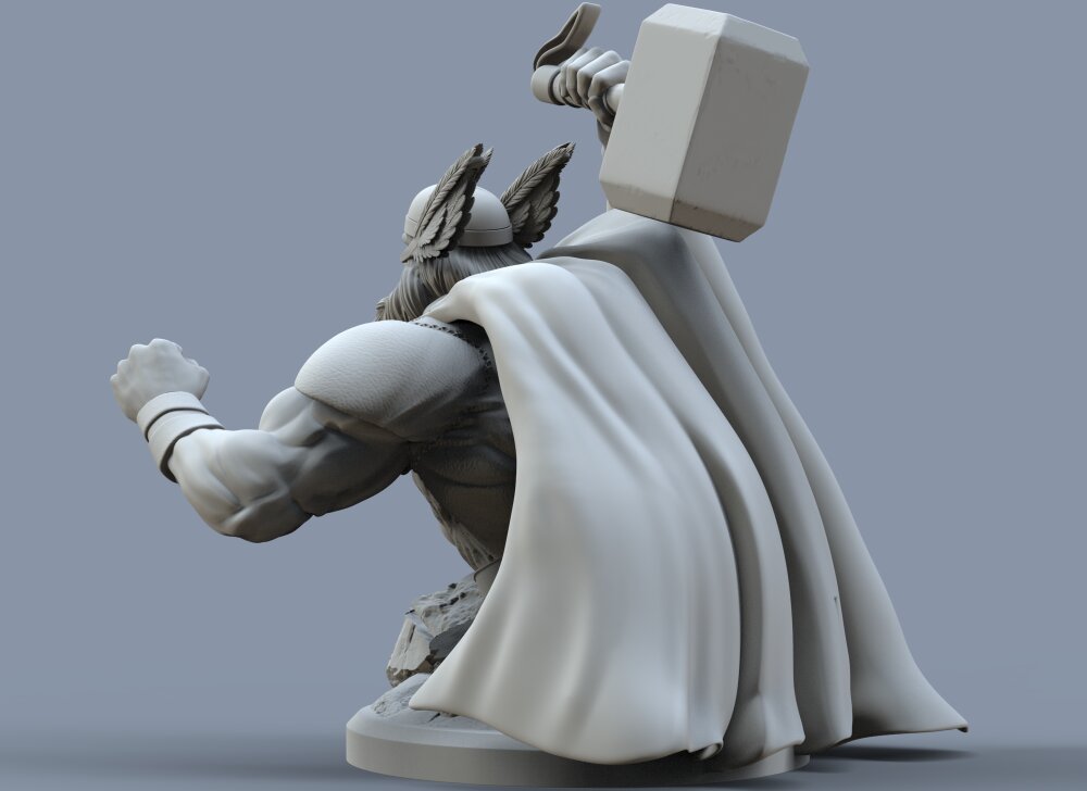 Superman Vs Thor 3D Printing Model - Download STL file for Printing ...