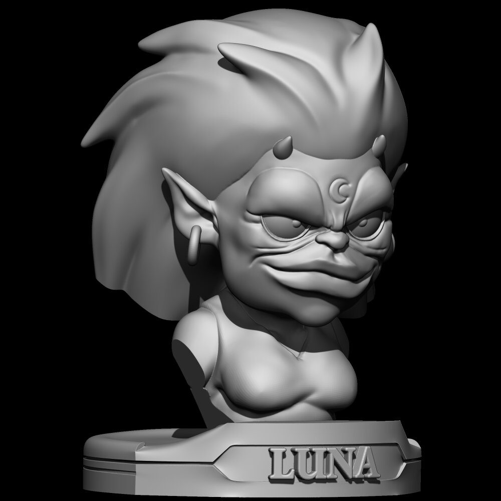Bust Luna Lunatacs Thundercats 3D Printing Model - Download STL file ...