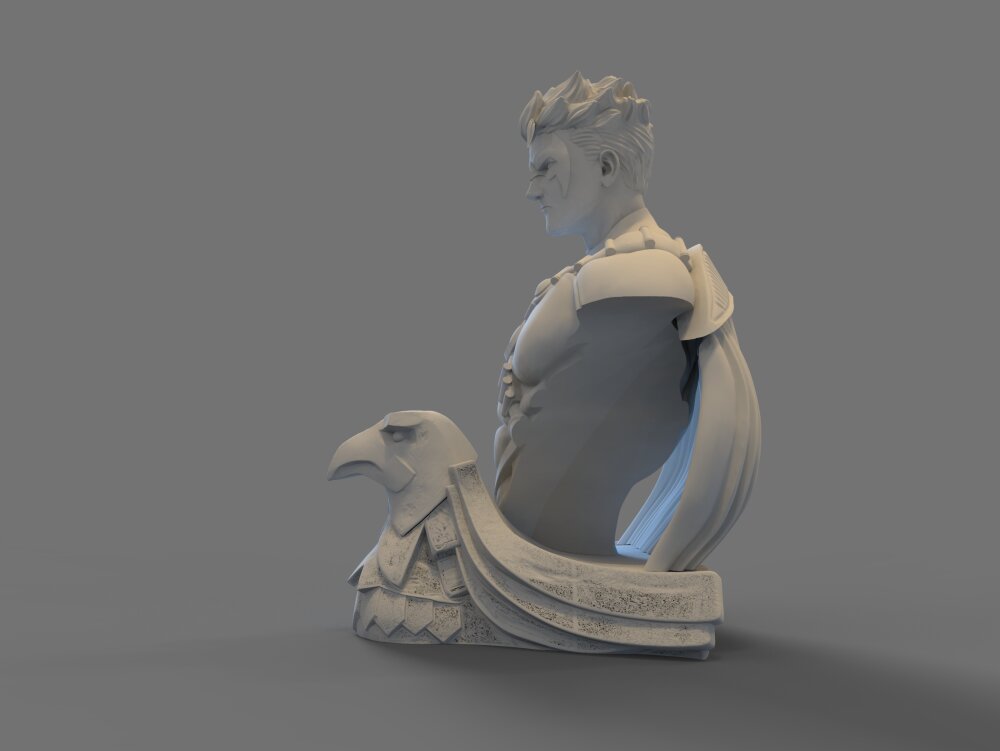 Red Robin Bust 3D Printing Model - Download STL file for Printing ...