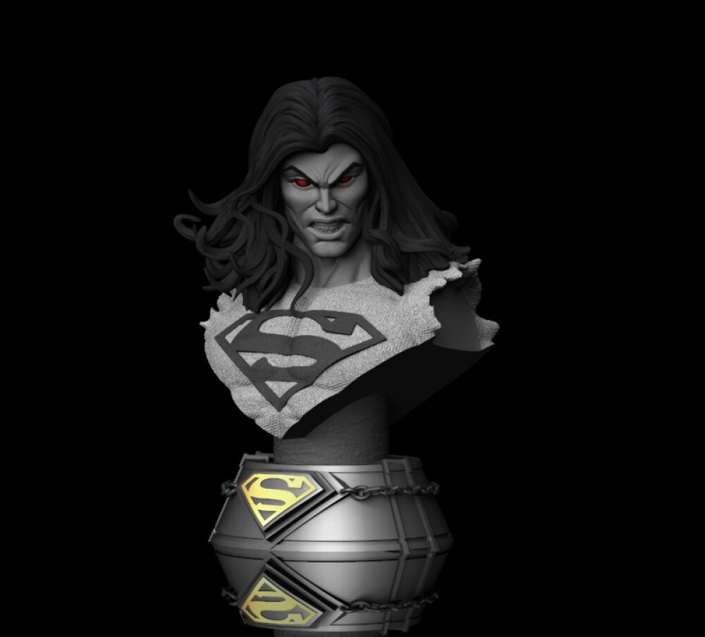 Superman Death Metal Bust 3D Printing Model - Download STL file for ...