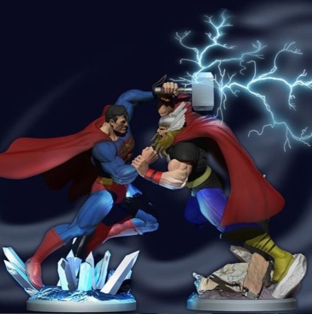 Thor Bust from Superman vs Thor 3D Printing Model - Download STL file ...