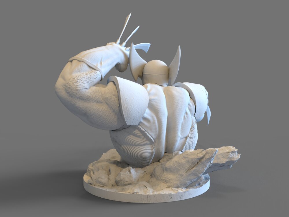 Wolverine Bust from Wolverine vs Lobo 3D Printing Model - Download STL ...