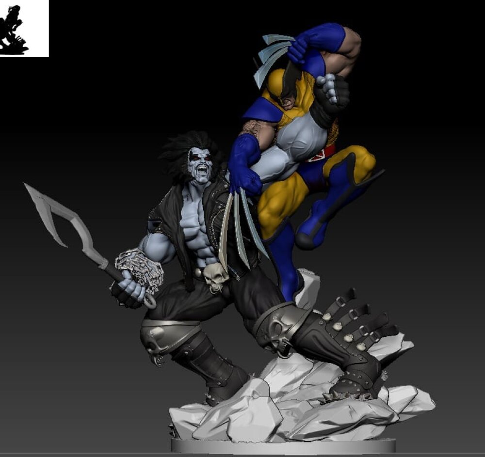 Wolverine Bust from Wolverine vs Lobo 3D Printing Model - Download STL ...