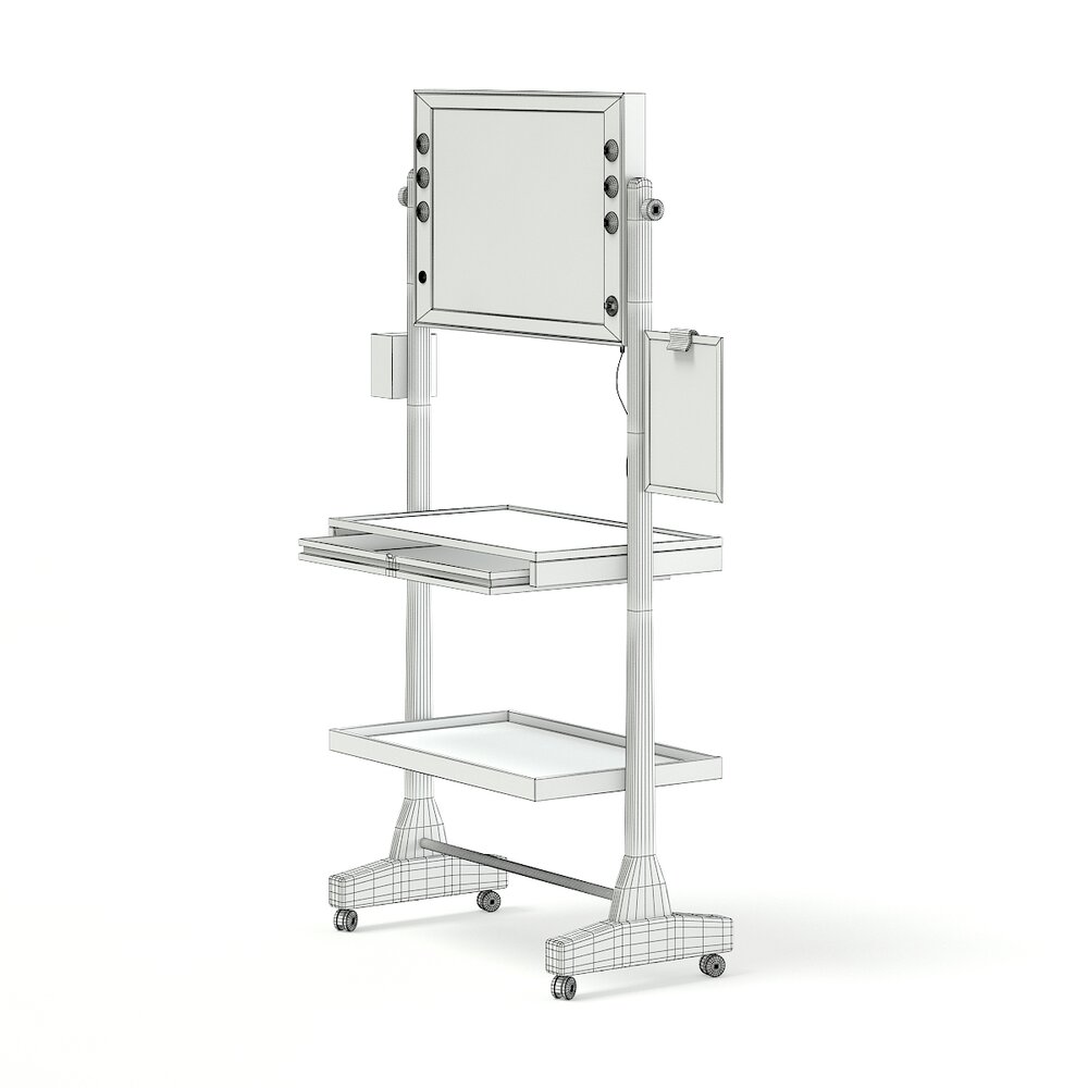 Makeup Station 3D model - Download Work Space on 3DModels.org
