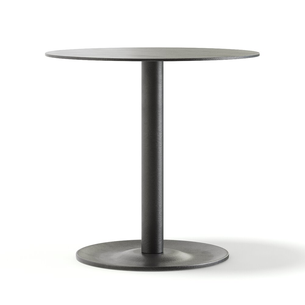 Round Metal Table 3D model - Download Table on 3DModels.org